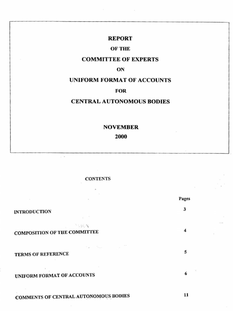 Uniform Format of Accounts of CAG PDF | PDF