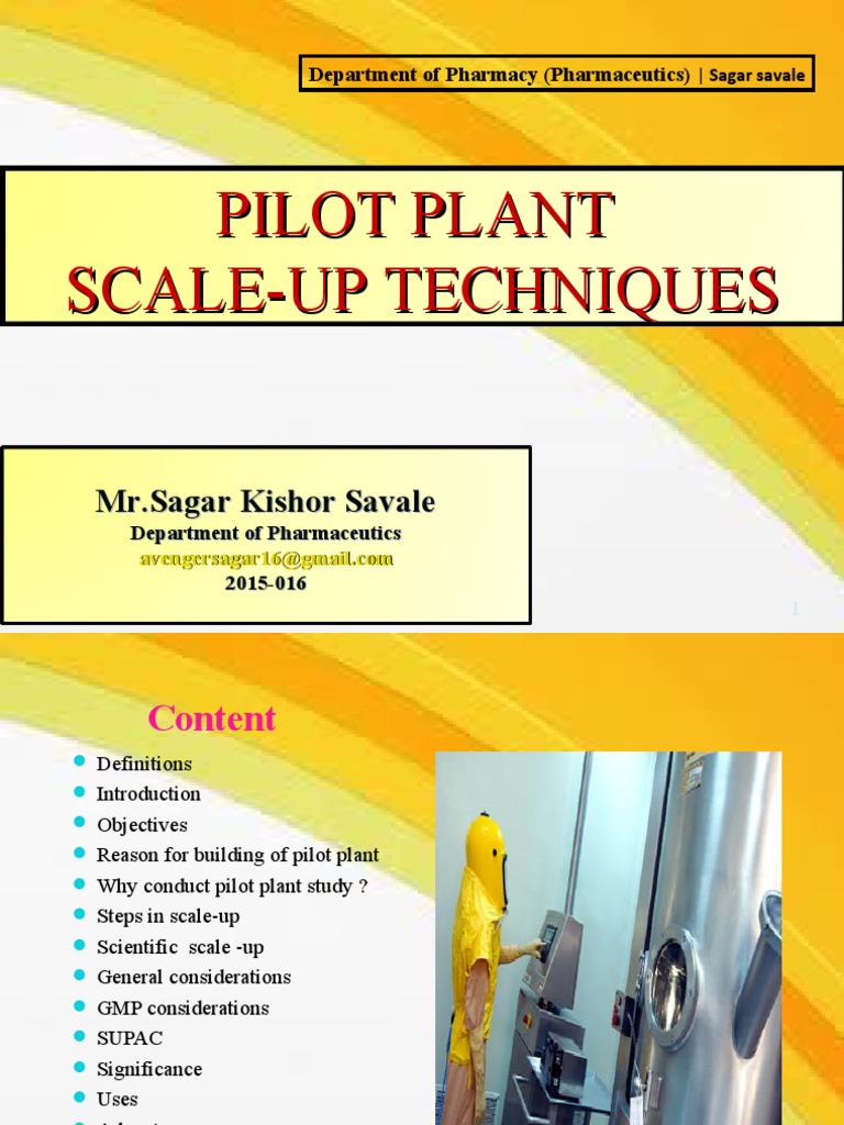 Pilot Plant Scale-Up Techniques | PDF | Chemicals | Nature