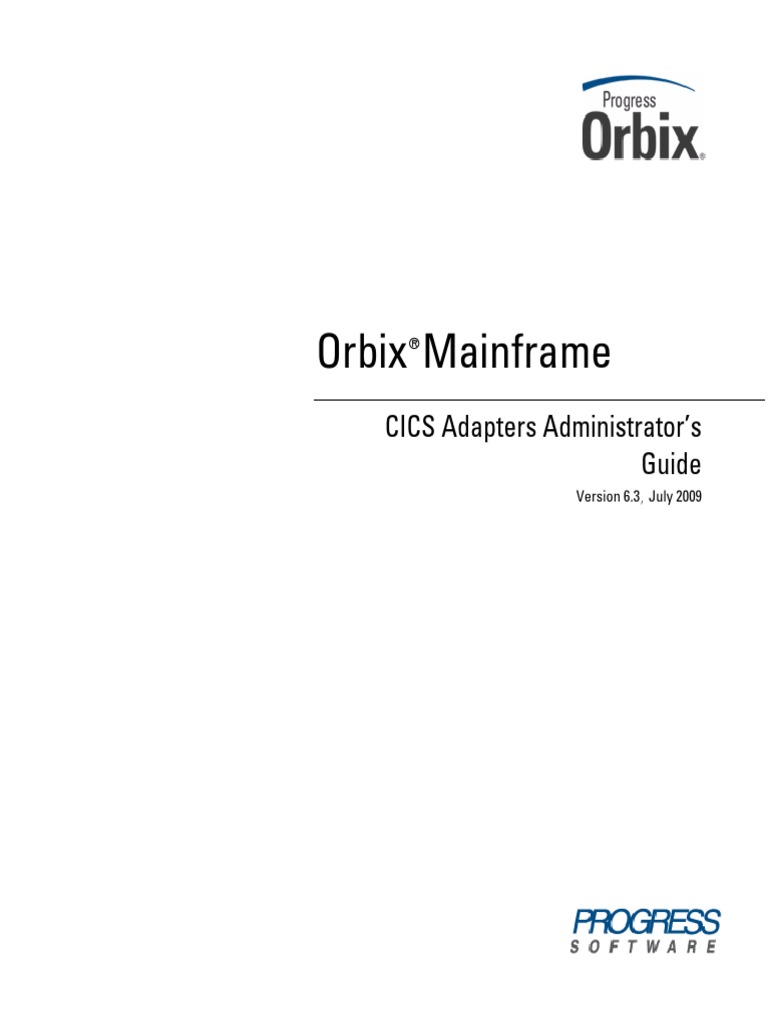 Cics Admin | PDF | Common Object Request Broker Architecture | Object (Computer Science)