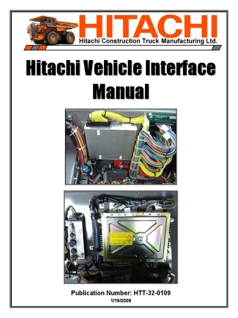 Hitachi Vehicle Interface Manual - HTT-32-0109 | PDF | Installation ...