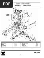 Weber 40 IDF 70 Parts Manual | PDF