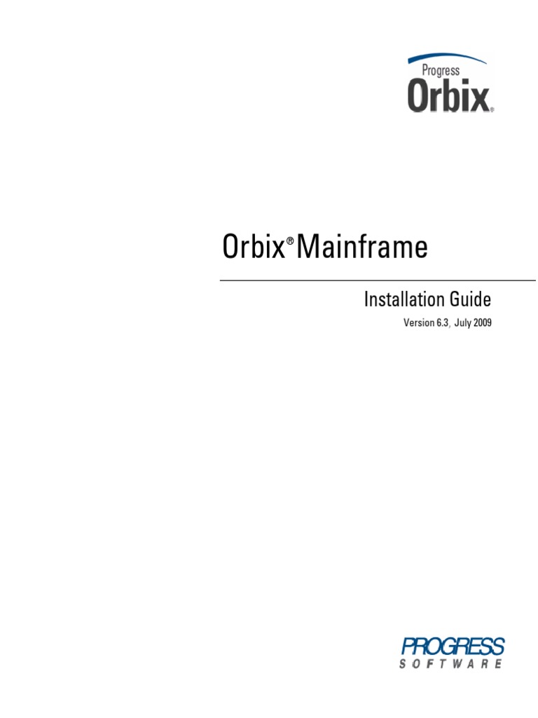 Orbix Mainframe: Installation Guide | PDF | Copyright | Operating System