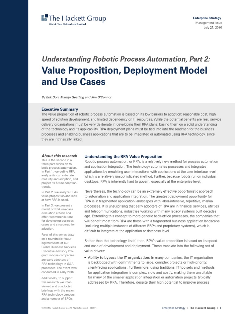 Understanding RPA - 2 | PDF | Outsourcing | Accounts Payable