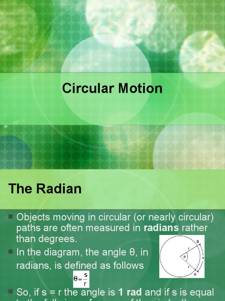 Circular Motion | PDF | Acceleration | Speed
