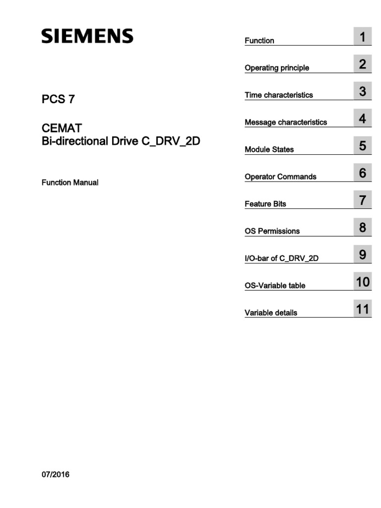 Siemens C - DRV - 2D - 009 Manual | PDF | Input/Output | Parameter (Computer Programming)