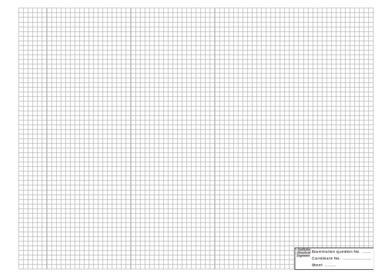 A3 CM Exam Graph Paper (Single) | PDF