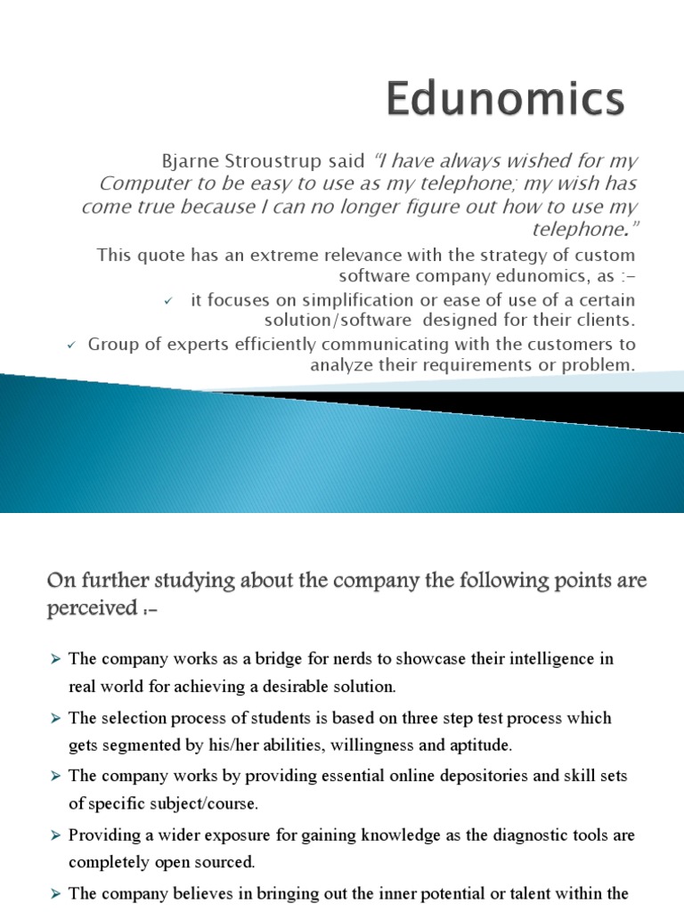 Edunomics | PDF | Usability | Knowledge