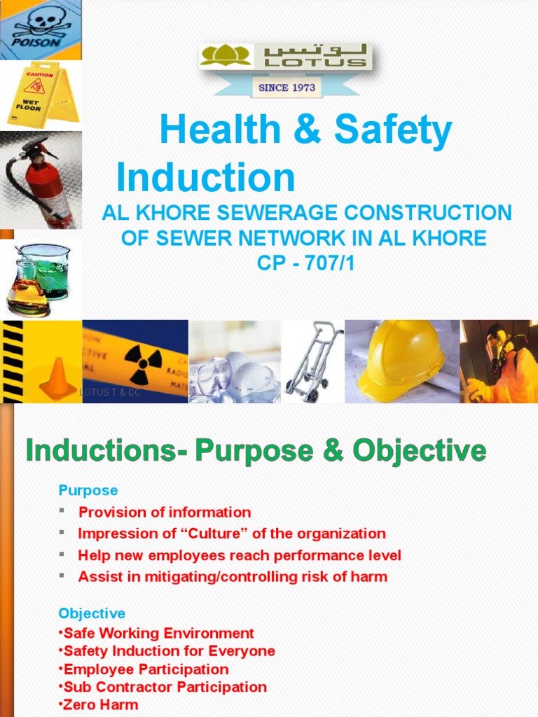 Health & Safety Induction Overview | PDF | Waste | Occupational Safety ...