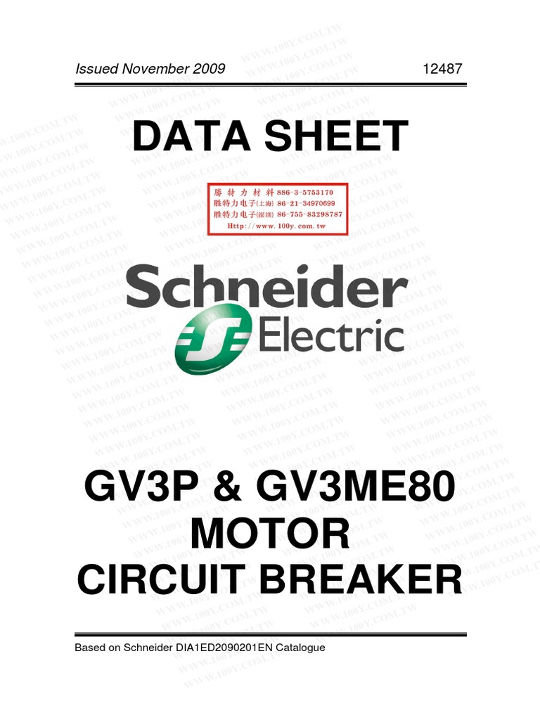 50 Schneider GV3P, GV3ME80 PDF | PDF