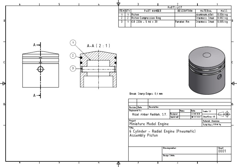 Miniature Model Engine: Released | PDF | Piston | Engine Technology