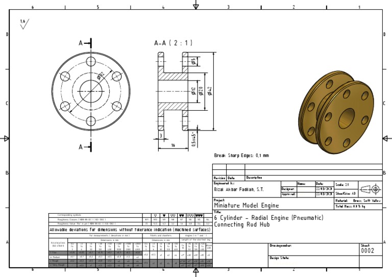 Connecting Rod Hub | PDF | Surface Roughness | Mechanical Engineering