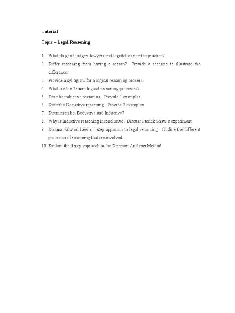 T2-Legal Reasoning | PDF