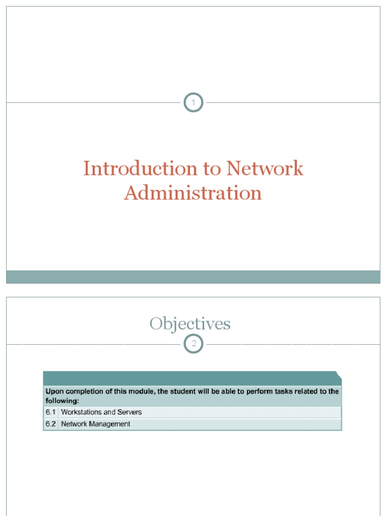 Lecture 12 Introduction To Network Administration Pdf Linux