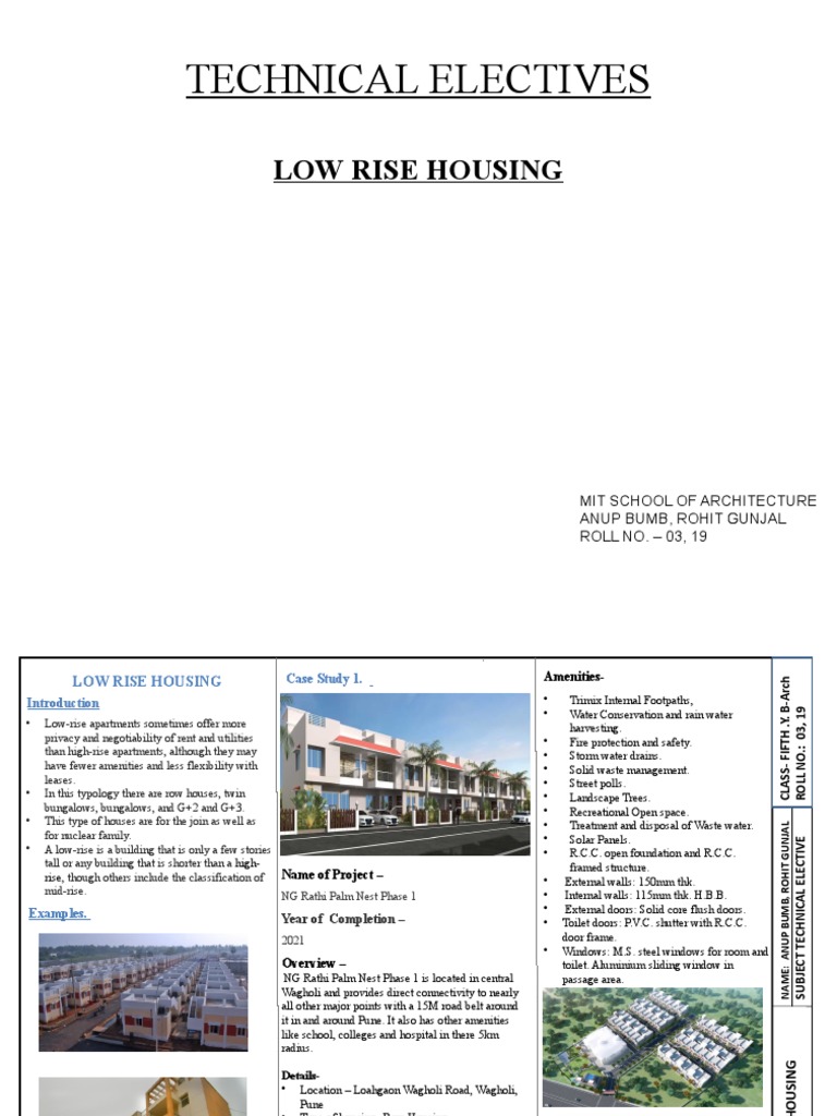 Low Rise Housing | PDF | Door | Apartment