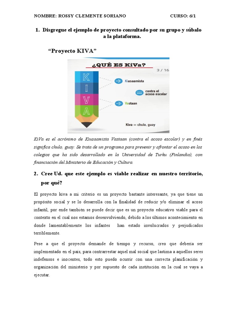 Proyecto KIVA | PDF