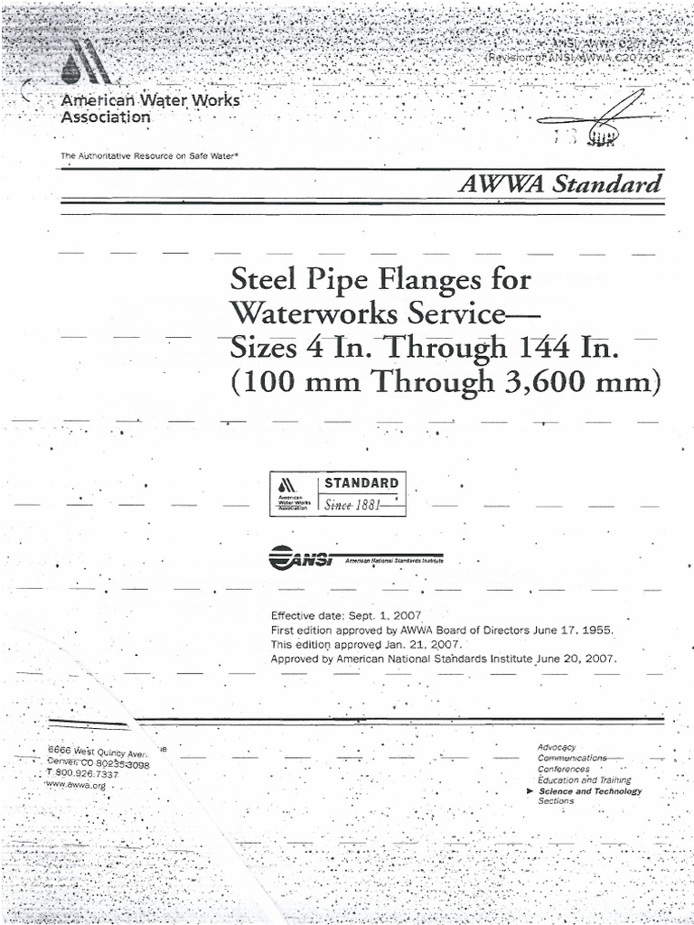 AWWA Standard - C 207 | PDF