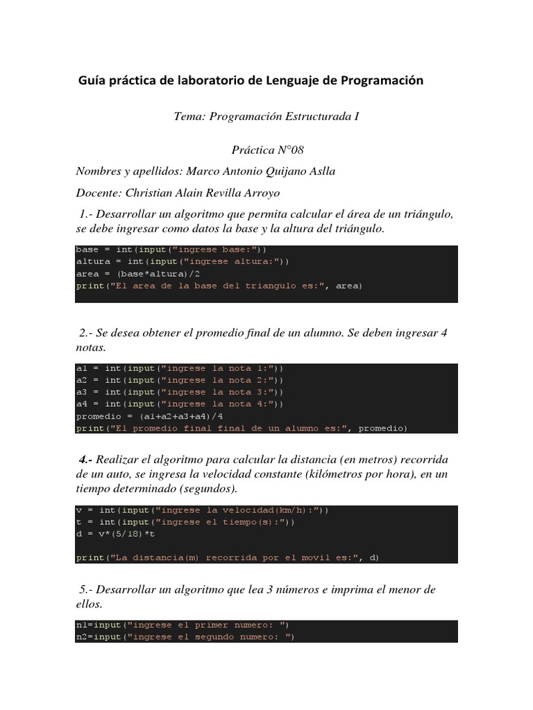 Practica #8 de Informatica PDF | PDF | Informática teórica ...