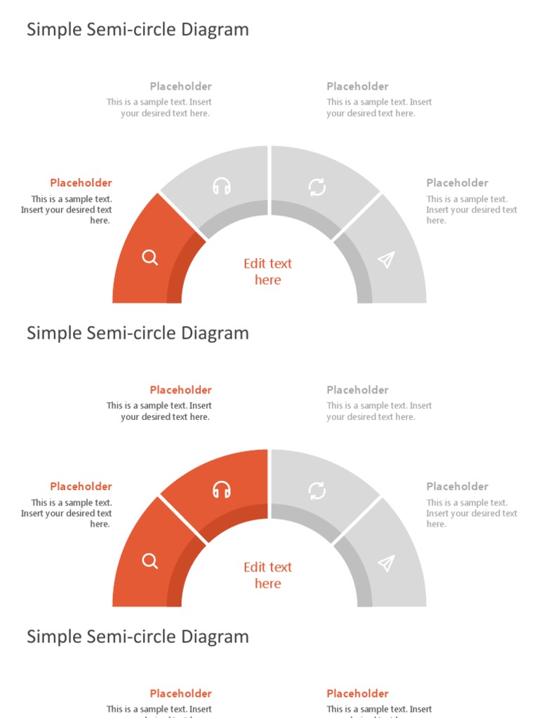Simple Semi-Circle Diagram: Placeholder Placeholder | PDF | Business