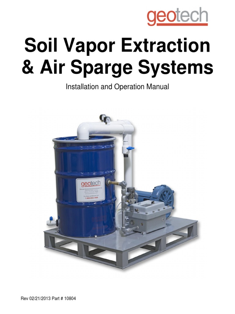 Soil Vapor Extraction & Air Sparge Systems: Installation and Operation ...