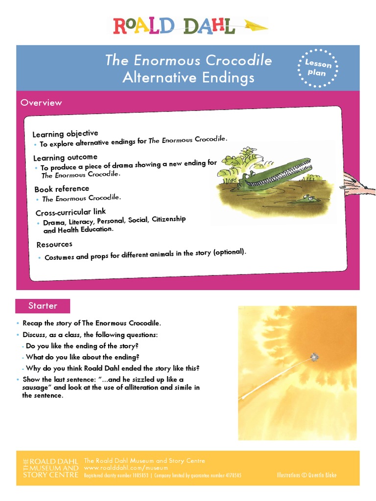 The Enormous Crocodile: Alternative Endings | PDF | Language Arts ...