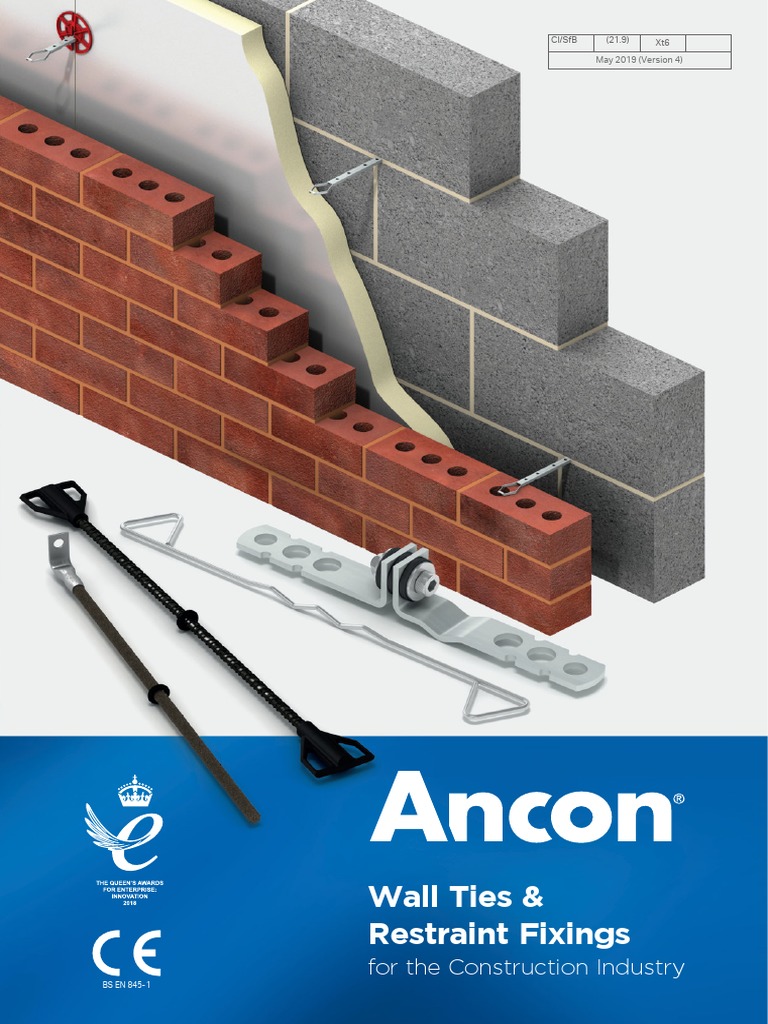 Wall Ties and Restraint Fixings | PDF | Masonry | Building Insulation