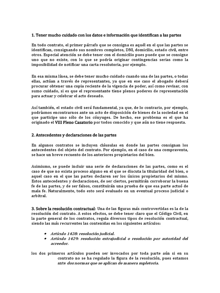 Consejos-Redactar Un Contrato | Descargar gratis PDF | Arbitraje ...