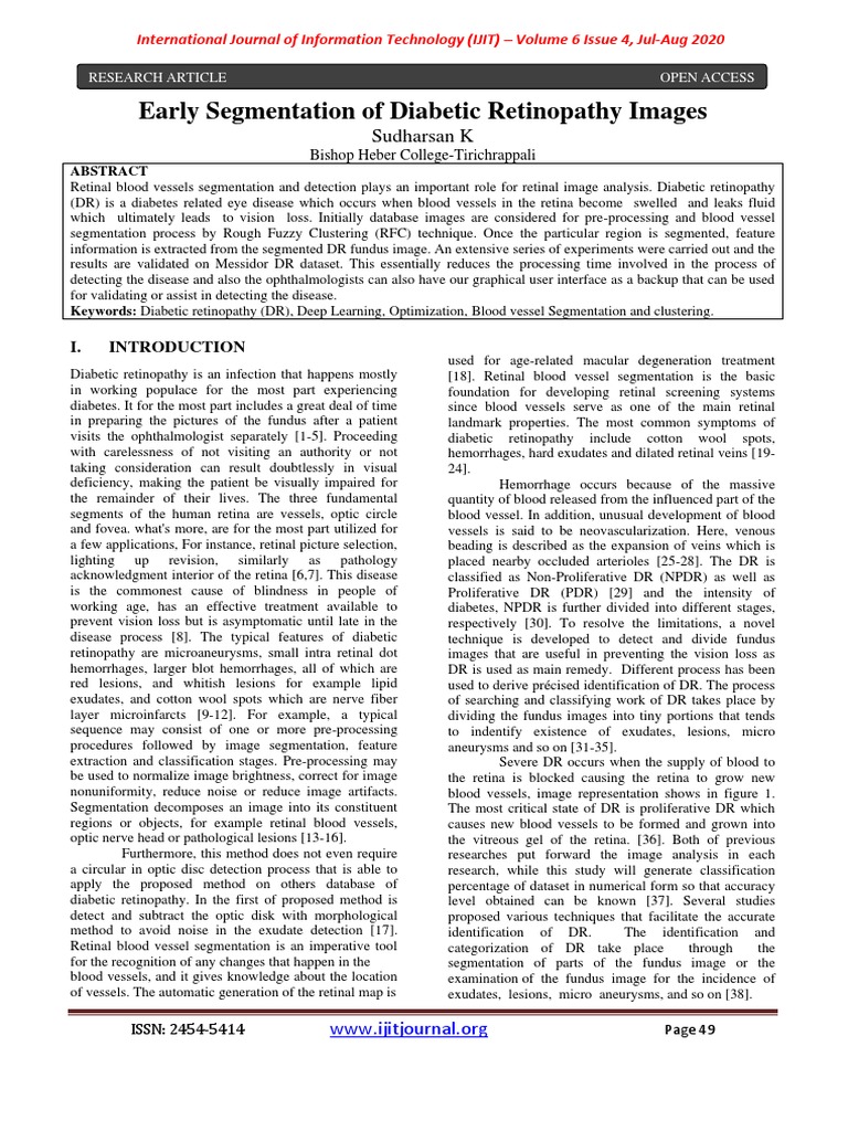 (IJIT-V6I4P9) :sudharsan K | PDF | Retina | Image Segmentation