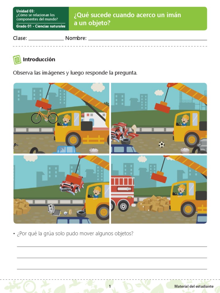 Qué Sucede Cuando Acerco Un Imán A Un Objeto PDF | PDF | Imán | Magnetismo