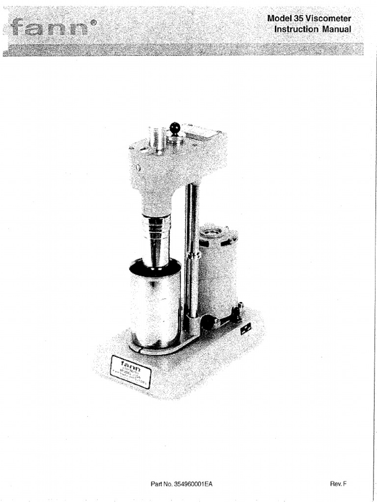 Fann Model 35 Viscometer Instruction Manual | PDF