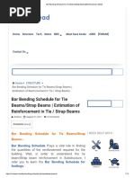 Rebar Shape Codes Chart - Without Bending Formula (Colour) | PDF