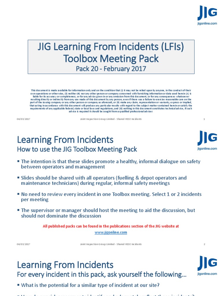 Learning from Incidents in Safety | PDF | Valve | Emergency