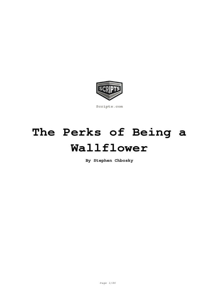 The Perks of Being A Wallflower PDF | PDF