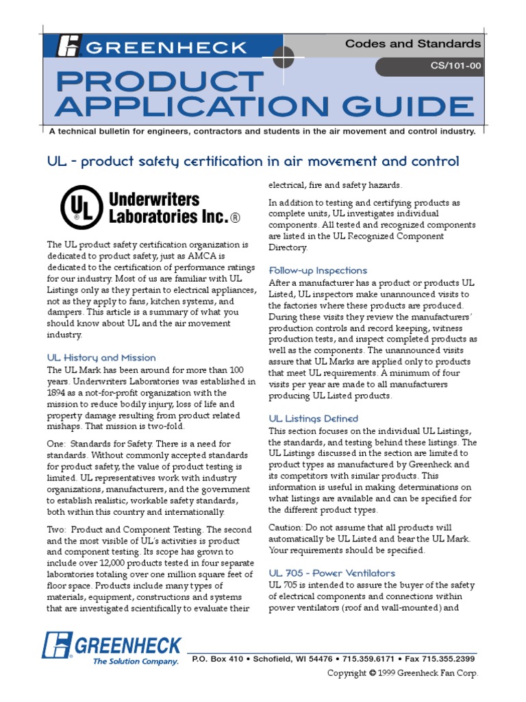 UL Cetification PDF | PDF | Duct (Flow) | Ventilation (Architecture)
