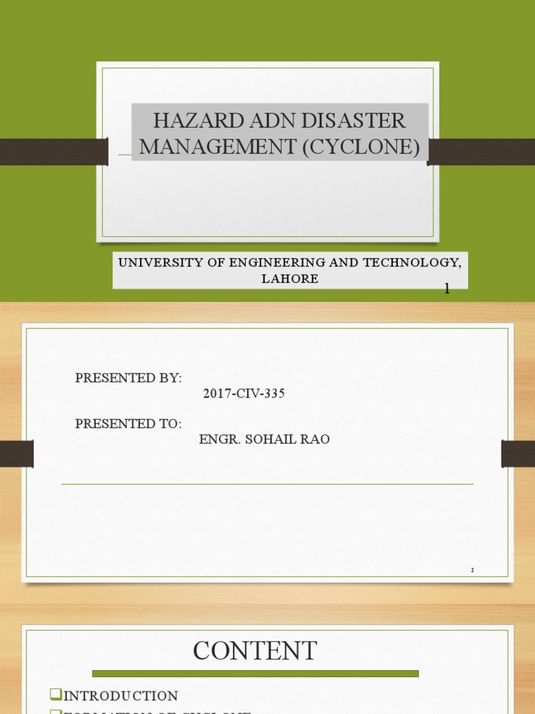 Hazard and Disater (Cyclone) | PDF | Eye (Cyclone) | Tropical Cyclones