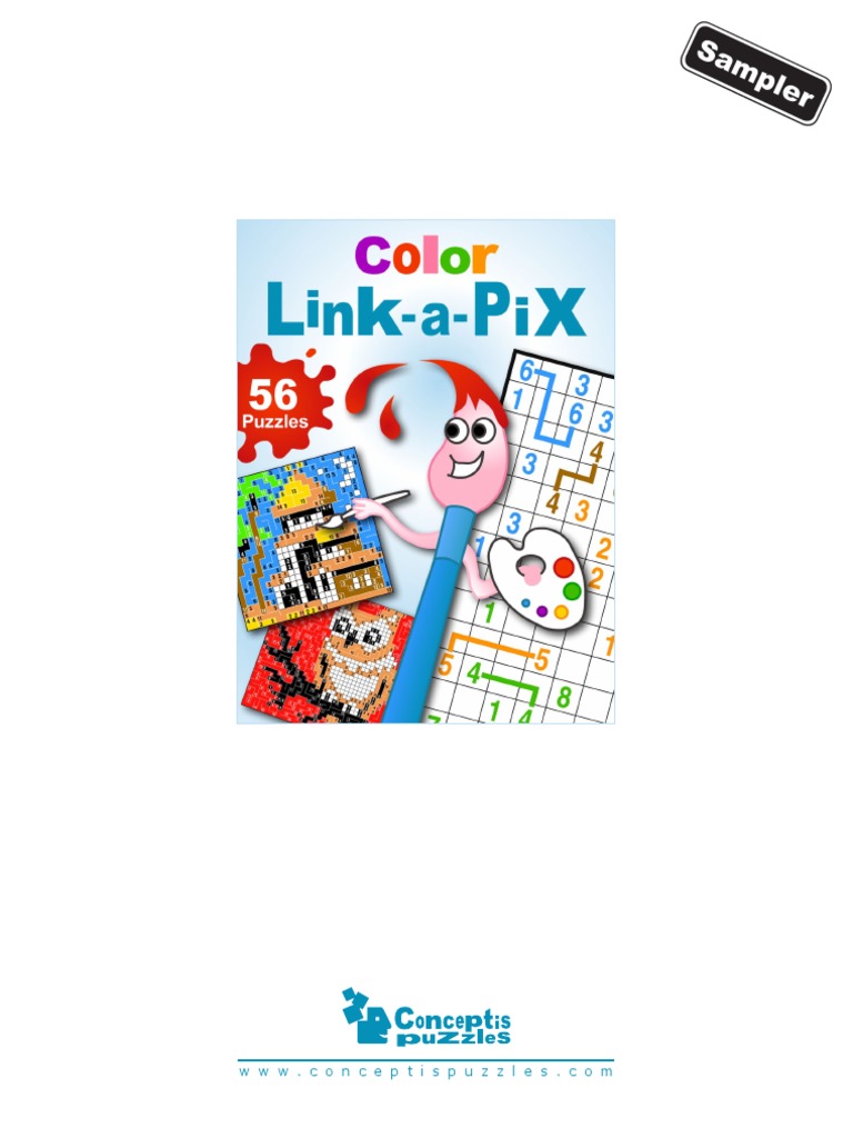 Color Link-A-Pix Sampler | PDF | Puzzles | Leisure