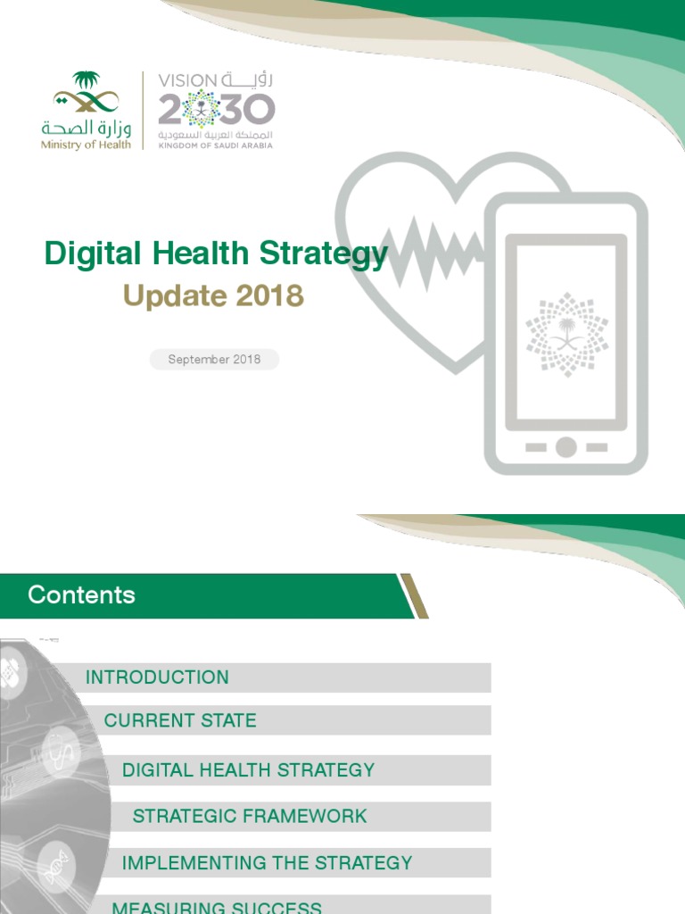 2018 Saudi Digital Health Strategy | PDF | Health Care | Innovation