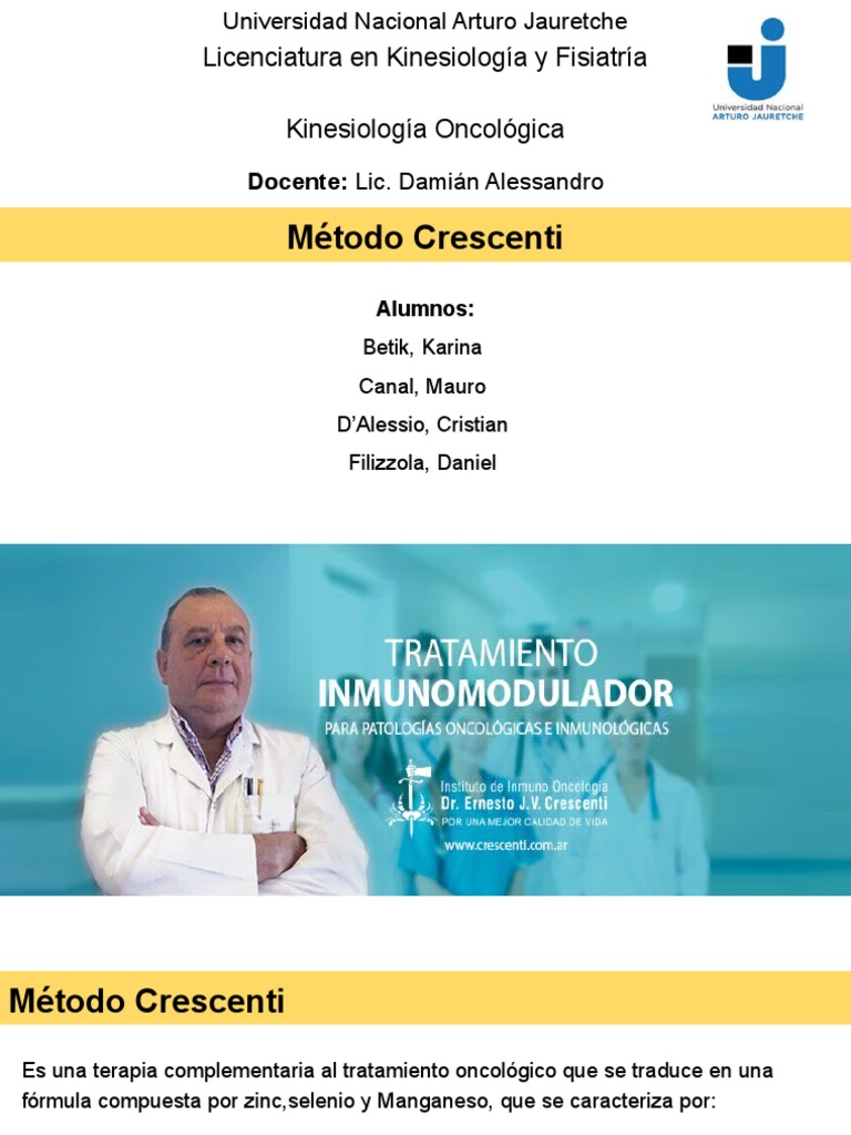 Método Crescenti Oncologia | PDF | Cáncer | Sistema inmune