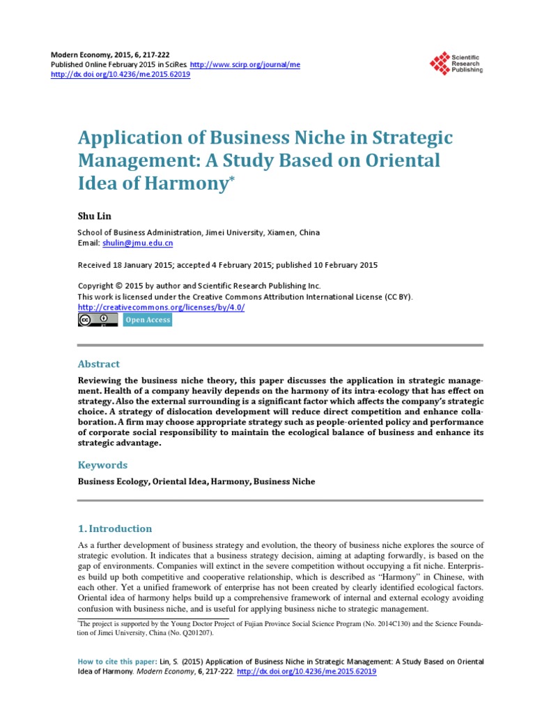Application Niche | PDF | Ecological Niche | Competition