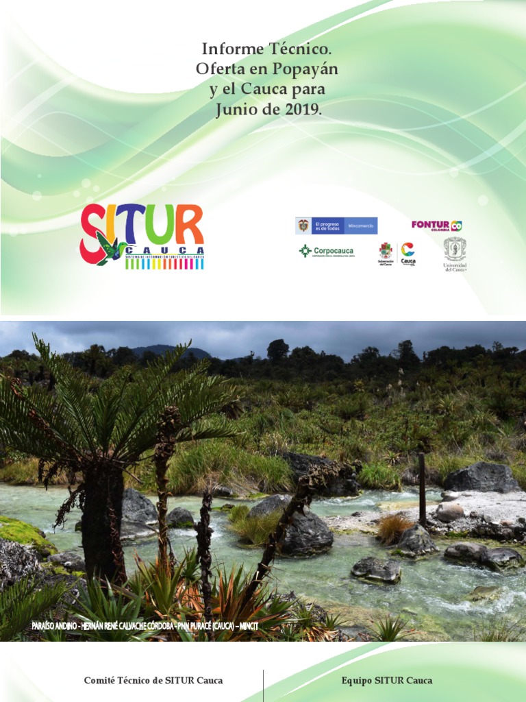 Informe Tecnico Situr Cauca Popayan | PDF | Turismo | Hotel