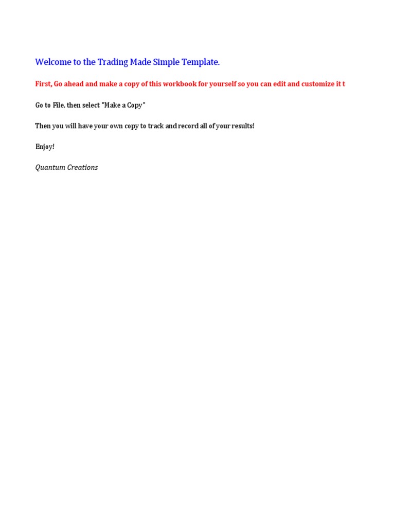 Trading Made Simple | PDF | Day Trading | Economies