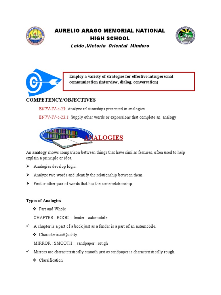 ANALOGY | PDF | Analogy | Nature
