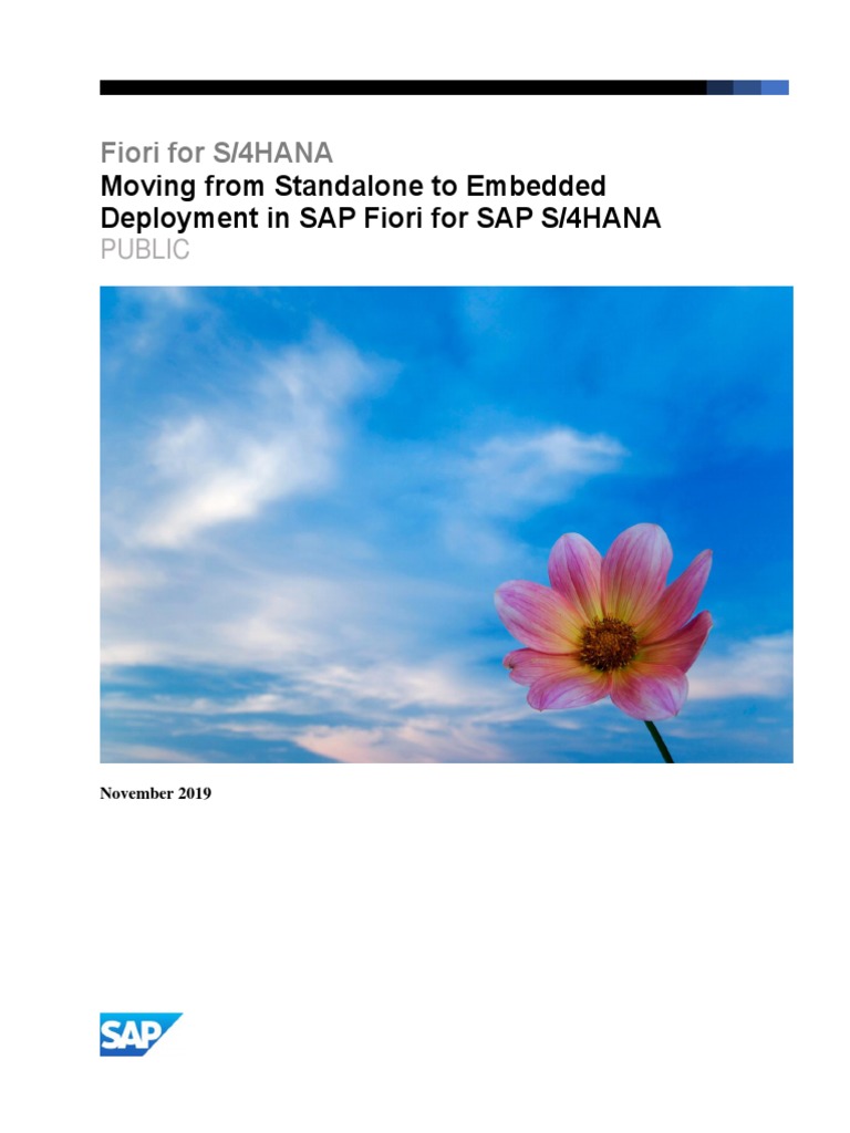 Moving From Standalone To Embedded Deployment in SAP Fiori For SAP S ...