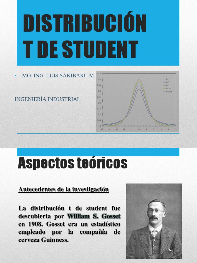 Distribucion T Student | PDF | Distribución de probabilidad | Muestreo (Estadísticas)