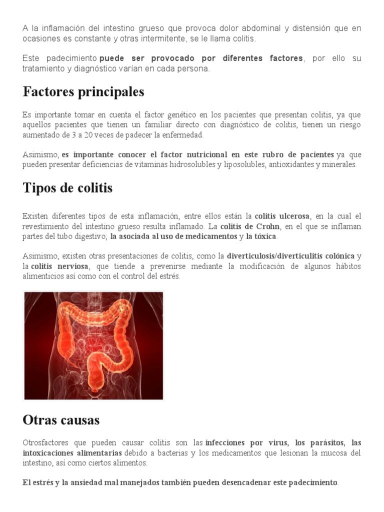 Colitis | PDF | Heces | Diarrea
