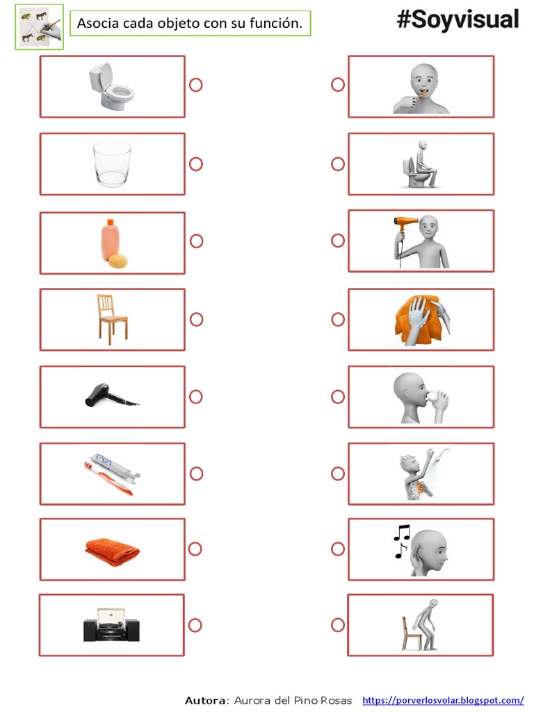 Asocia Cada Objeto Con Su Función. | PDF