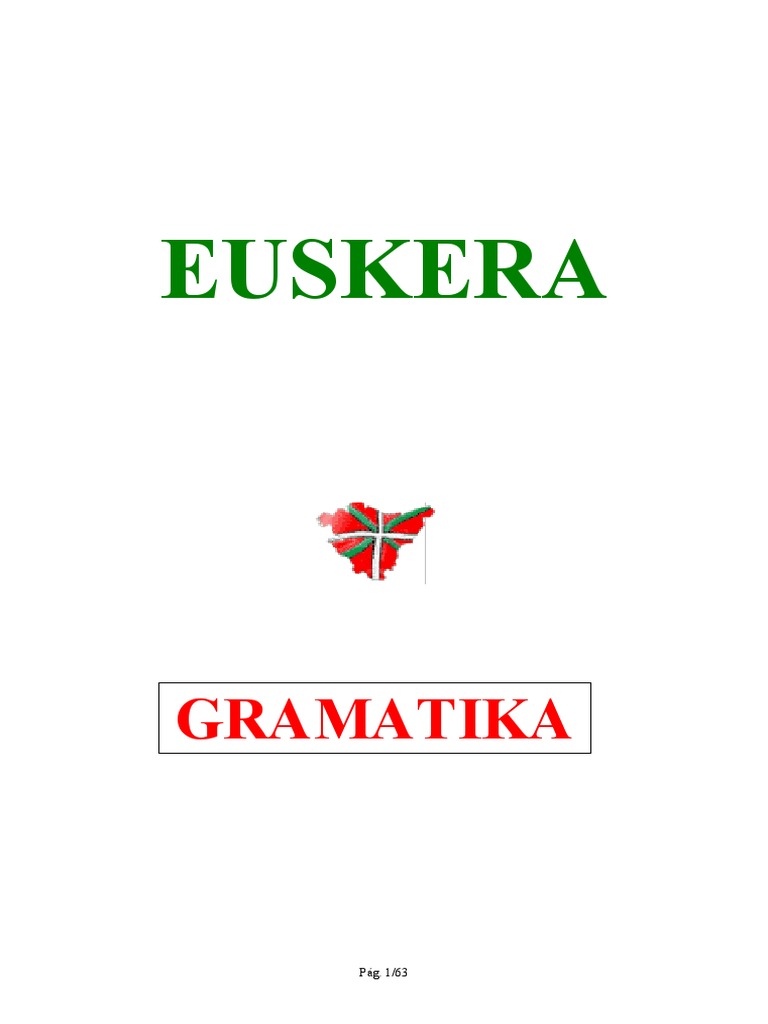 Euskera Gramatika | PDF | Relaciones sintácticas | Lingüística