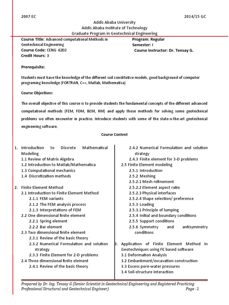 Course Title: Course Code: Credit Hours: Program: Regular Semester ...