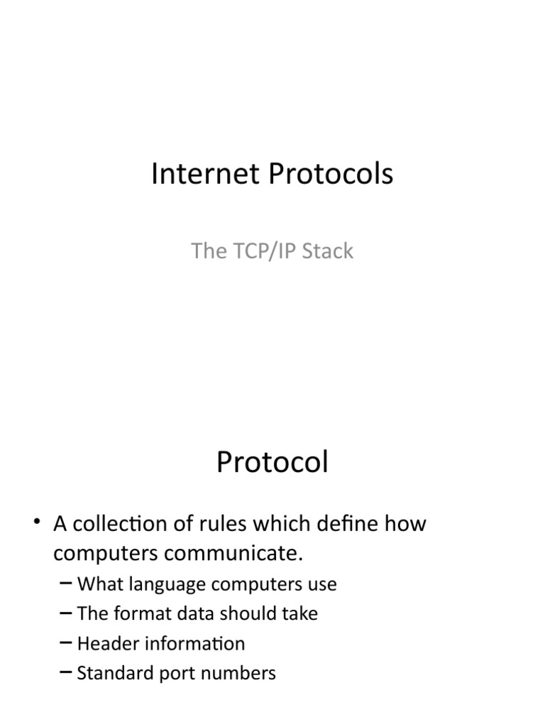 An Overview of Internet Protocols: Explaining the TCP/IP Model and How Data is Transmitted ...