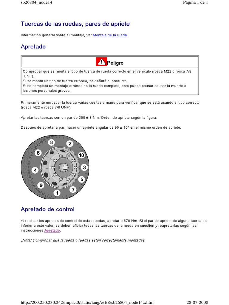 Torque de Ruedas | PDF