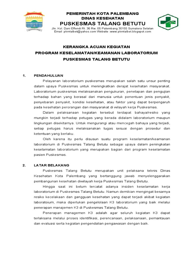 Ok 8.1.8.1 KAK Program K3 Labor | PDF | Sains & Matematika